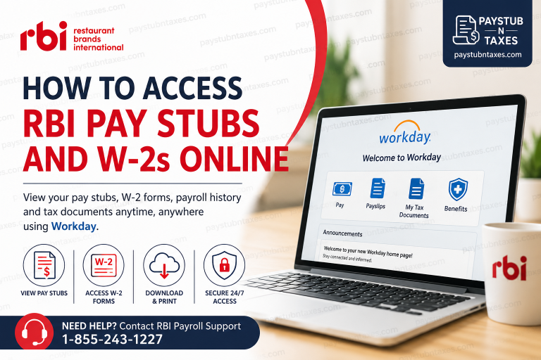 How to Access RBI Pay Stubs and W-2s Online