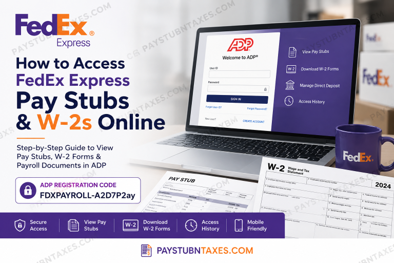 How to Access FedEx Express Pay Stubs and W-2s Online